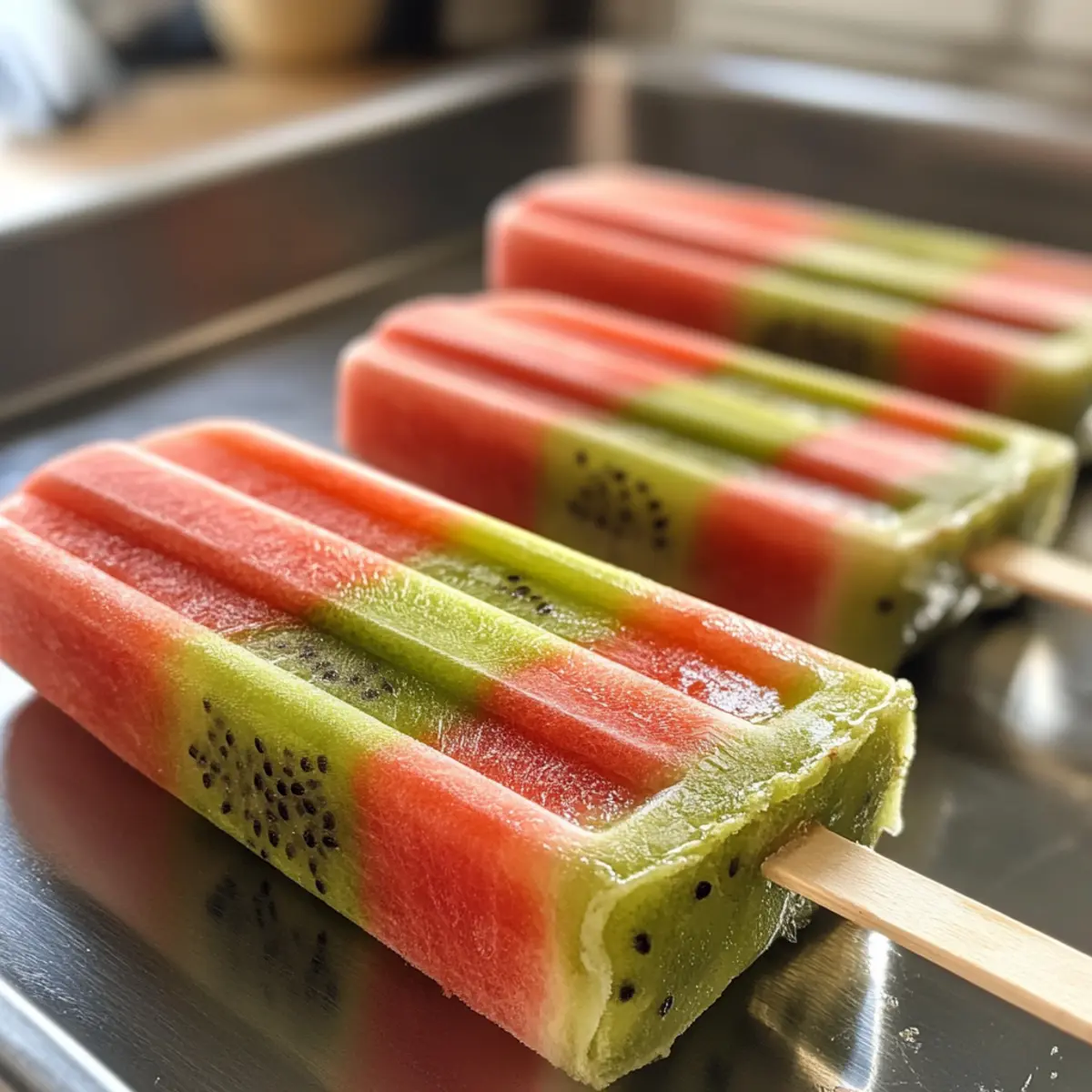Irresistible Watermelon Kiwi Popsicles for a Refreshing Treat