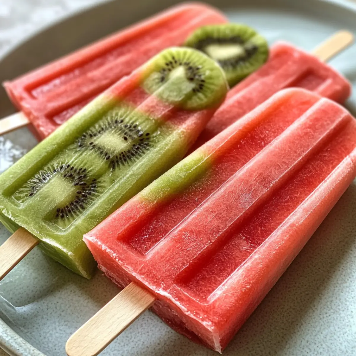 Irresistible Watermelon Kiwi Popsicles for a Refreshing Treat