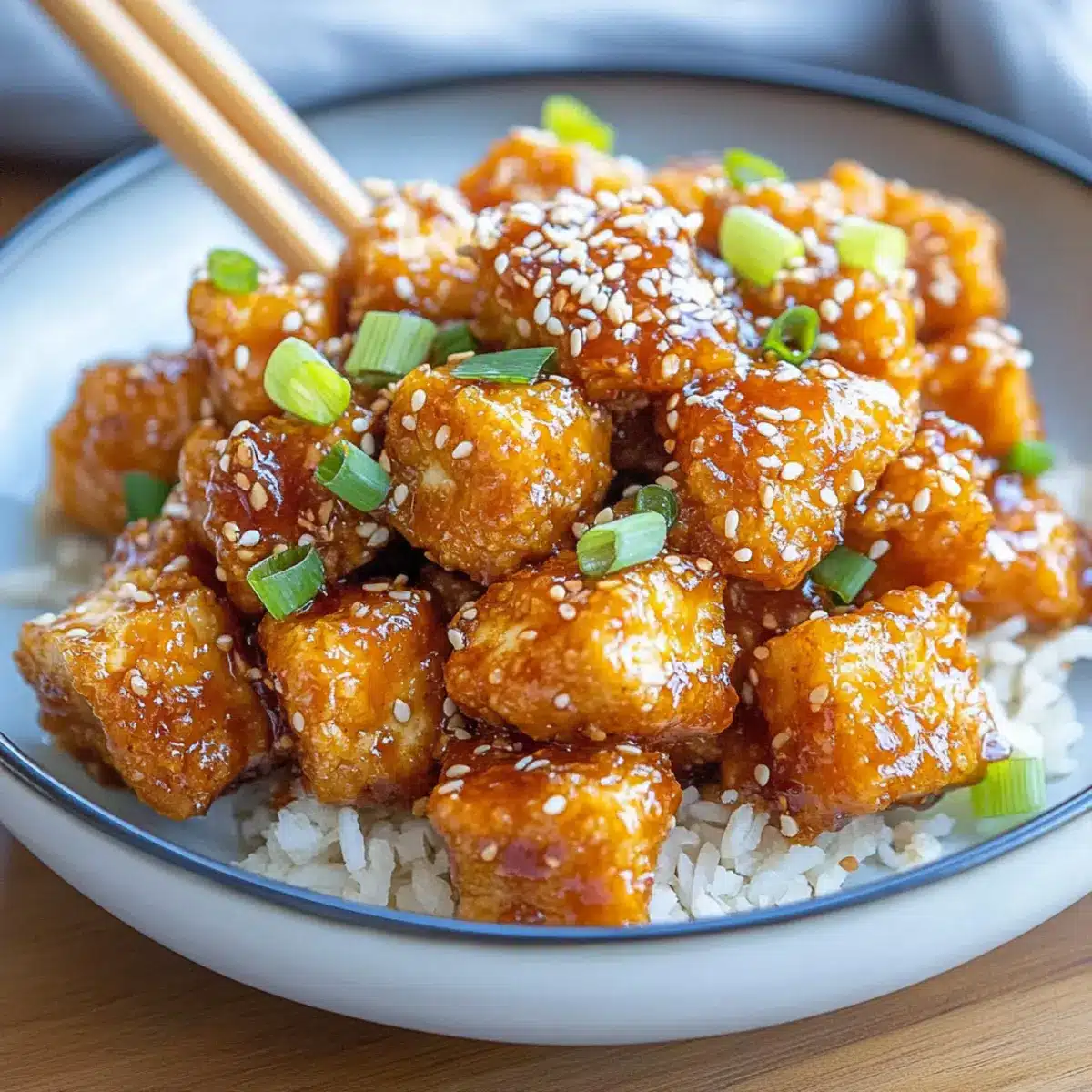 Irresistible Crispy Honey-Garlic Tofu: A Delicious Vegan Delight