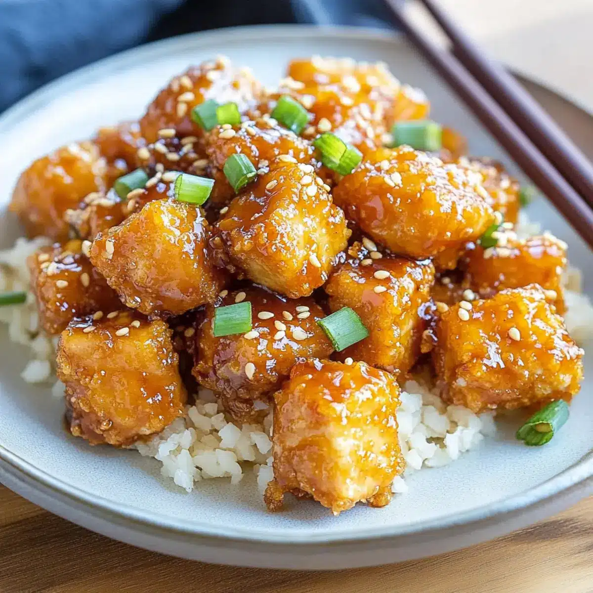 Irresistible Crispy Honey-Garlic Tofu: A Delicious Vegan Delight