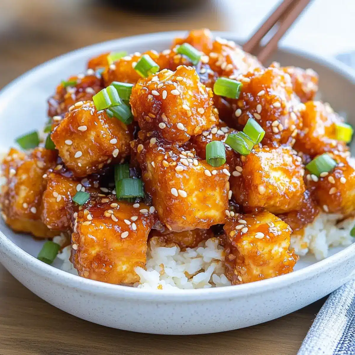 Irresistible Crispy Honey-Garlic Tofu: A Delicious Vegan Delight