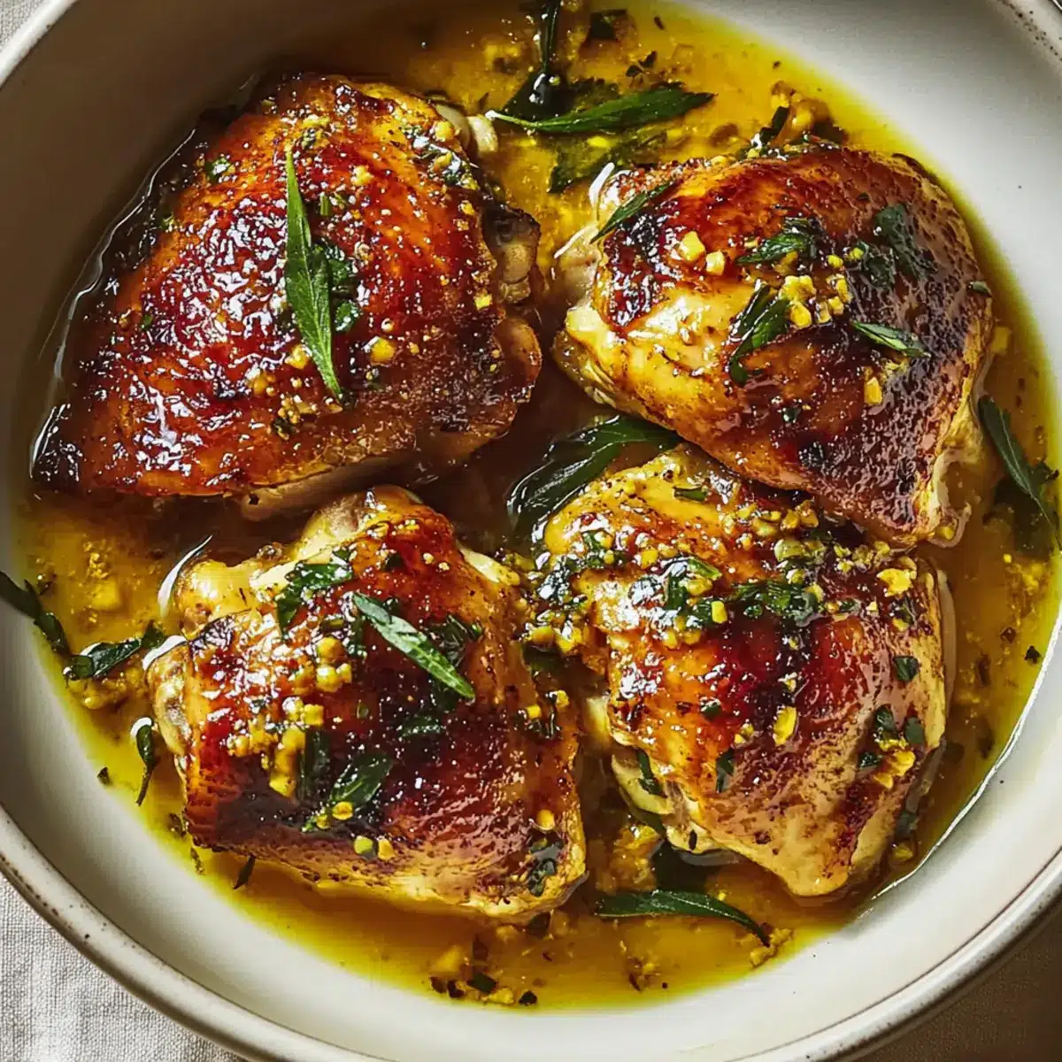 Irresistible Honey Mustard Chicken Thighs – Juicy & Easy