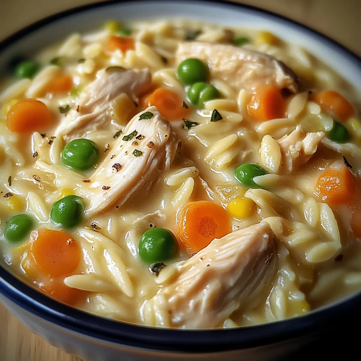 Irresistible Creamy Chicken Pot Pie Orzo: A Comforting Delight